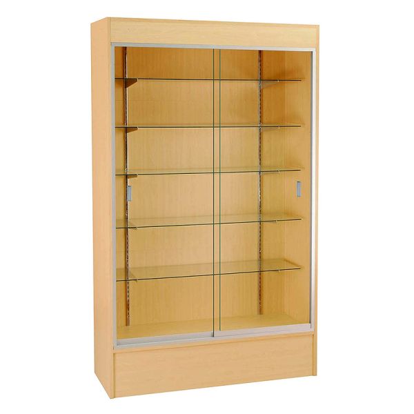 F3-14. MAPLE WALL UNIT DISPLAY CASE – FIXTURES2GO
