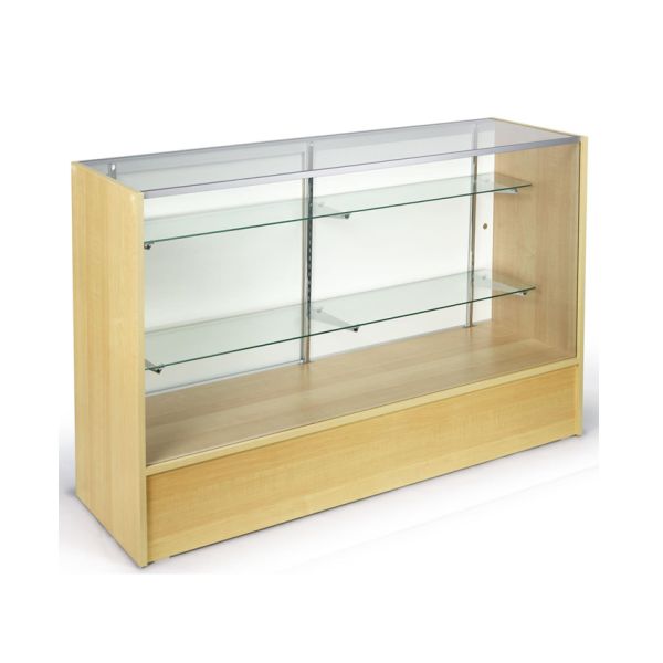 F3-5. MAPLE FULL VISION DISPLAY CASE – FIXTURES2GO